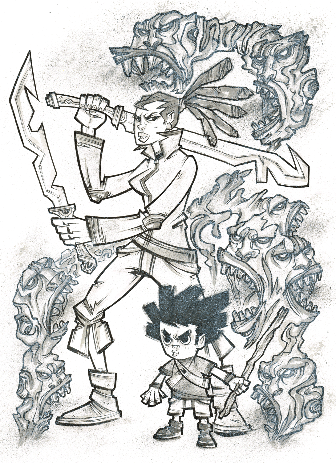 AH DID THAT!!!!!!: LONE SHE WOLF AND CUB VS THE DEVOURERS