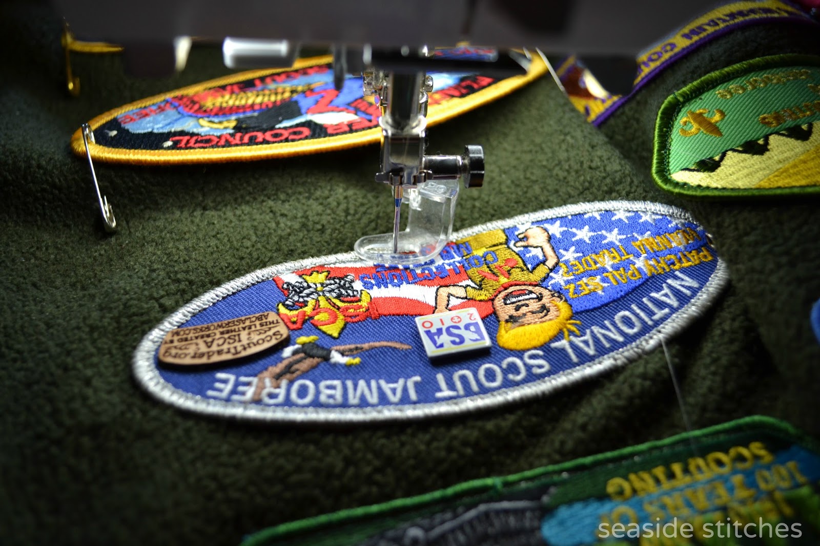 Seaside Stitches: How to Sew on Scout Patches