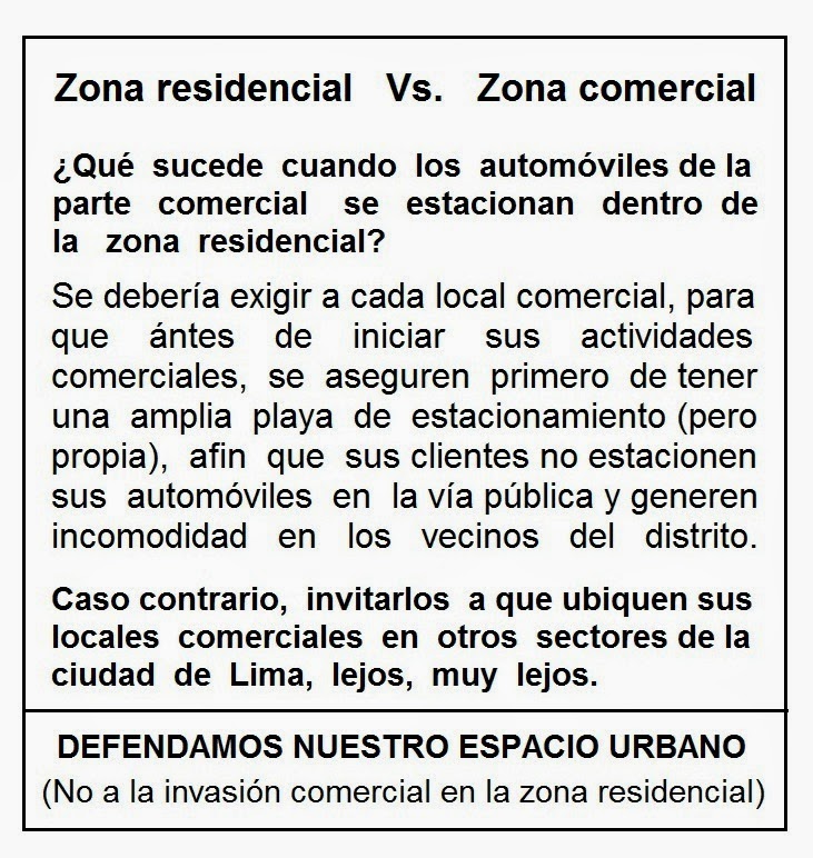 "¡En defensa de la zonificación residencial de Surquillo!": Invasión ...
