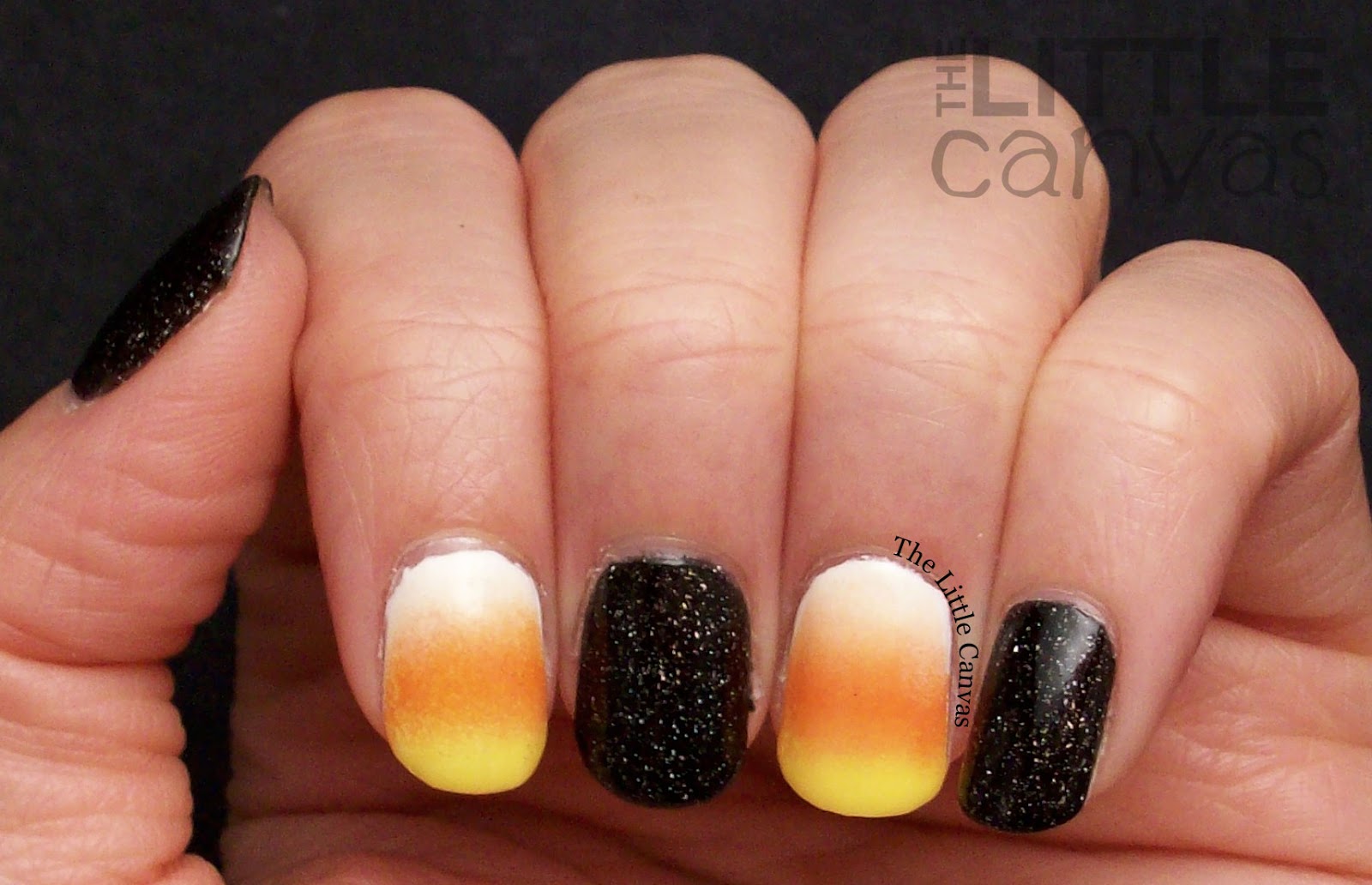 The One With the Candy Corn Nails - The Little Canvas