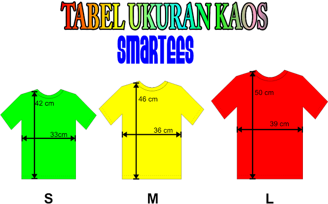 Standar Ukuran Kaos | kaos edukasi