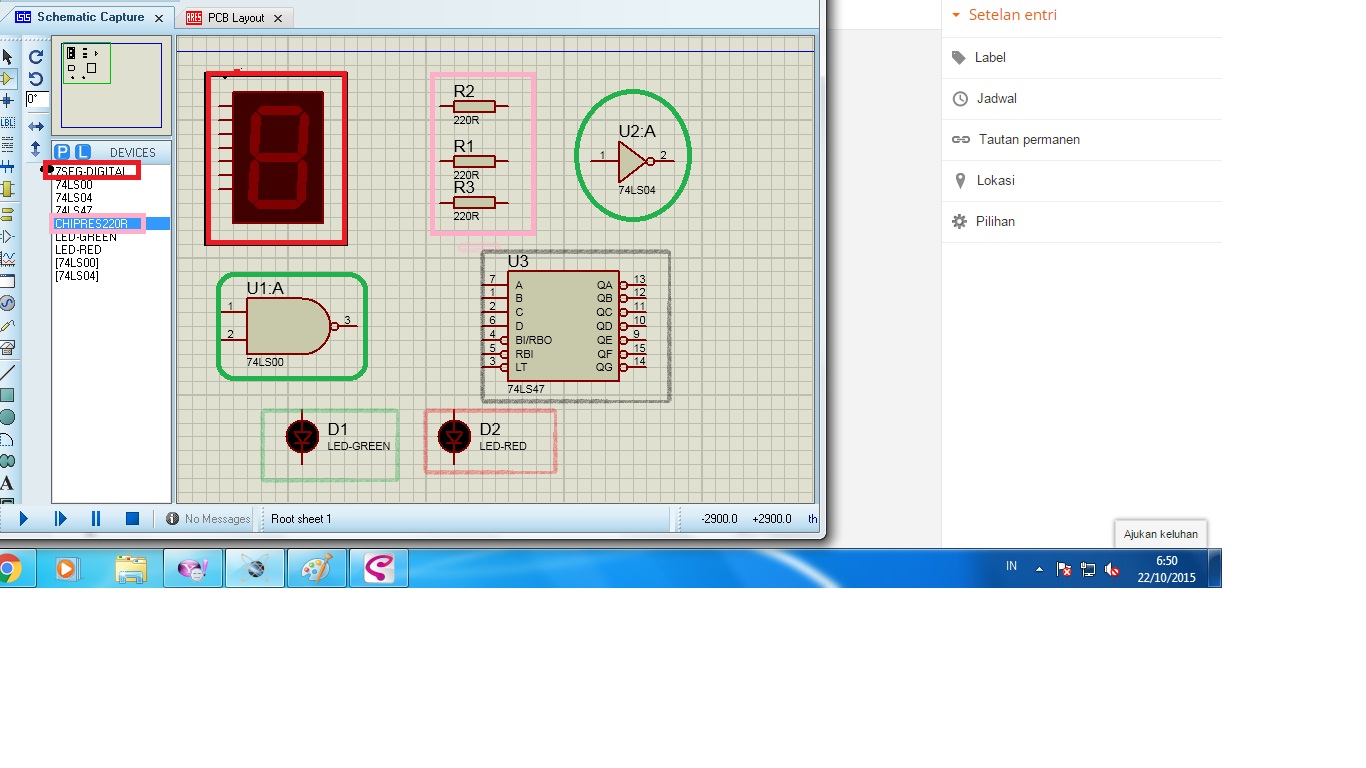 Tugas Kuliah: Logic Probe(PROTEUS)