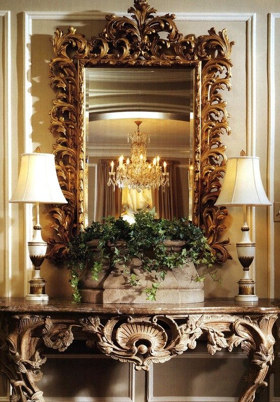 Eye For Design: Decorating French Style With Louis XV Console Tables