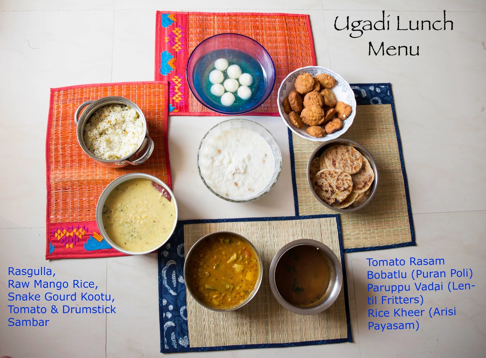 Ugadi Lunch Menu