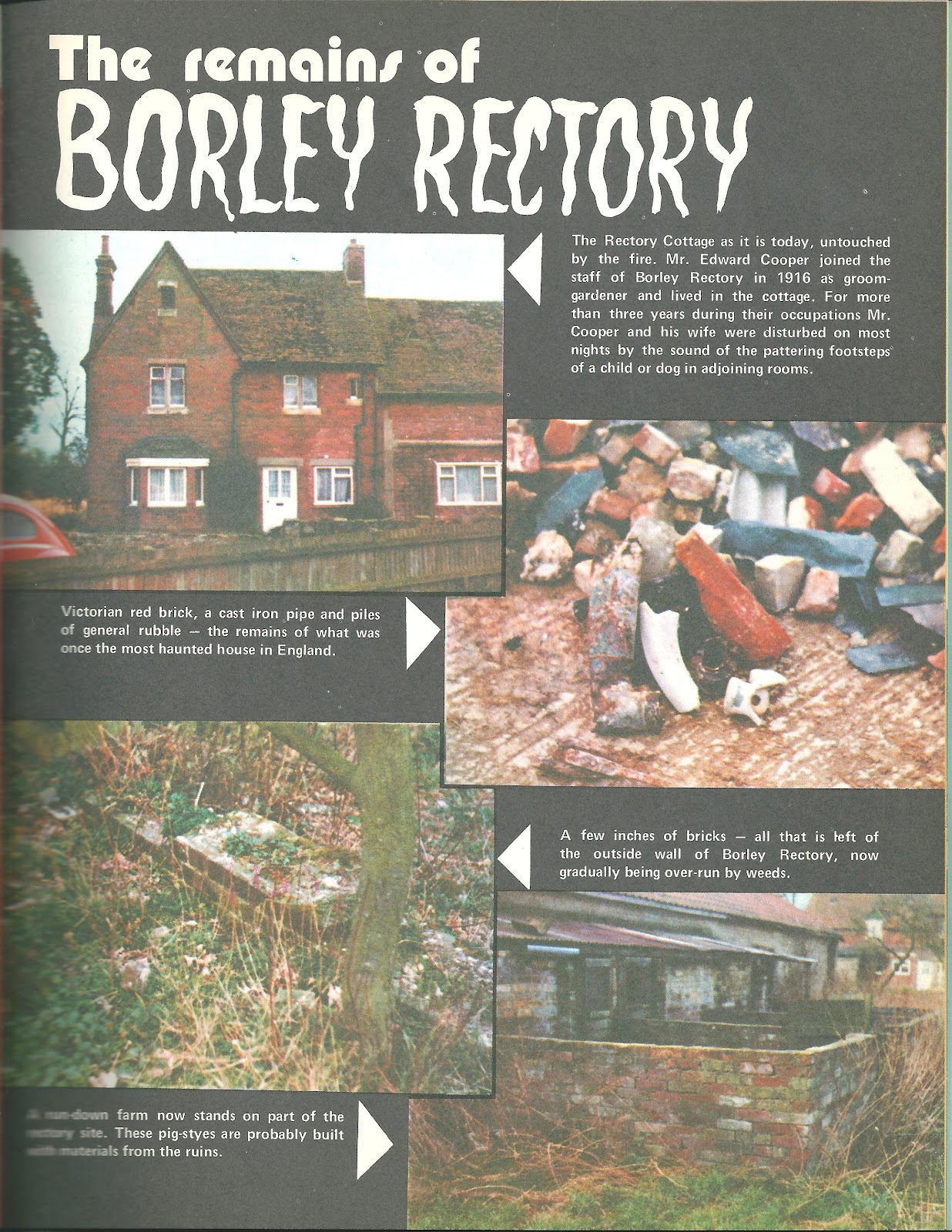 THE COBWEBBED ROOM: Borley rectory article