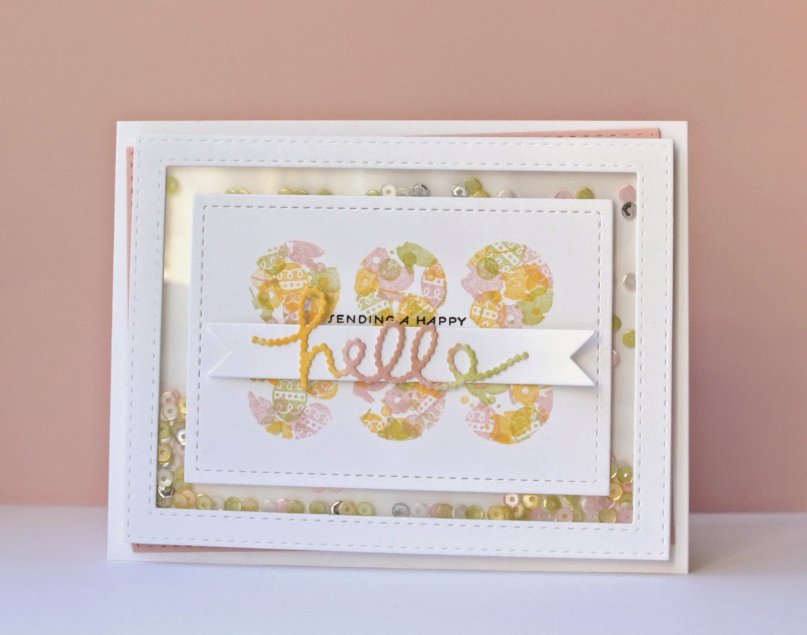 K and R Designs: A Happy Hello {Border Shaker}
