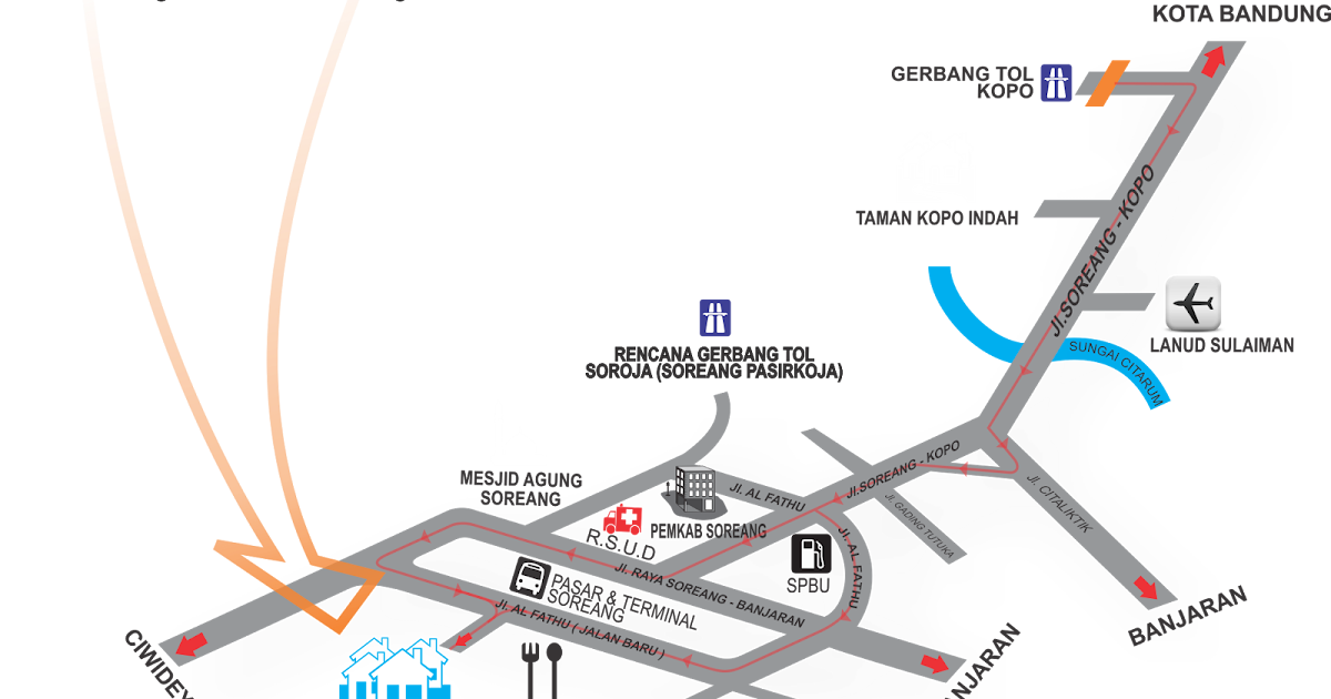 INFO RUMAH SOREANG: Peta Lokasi