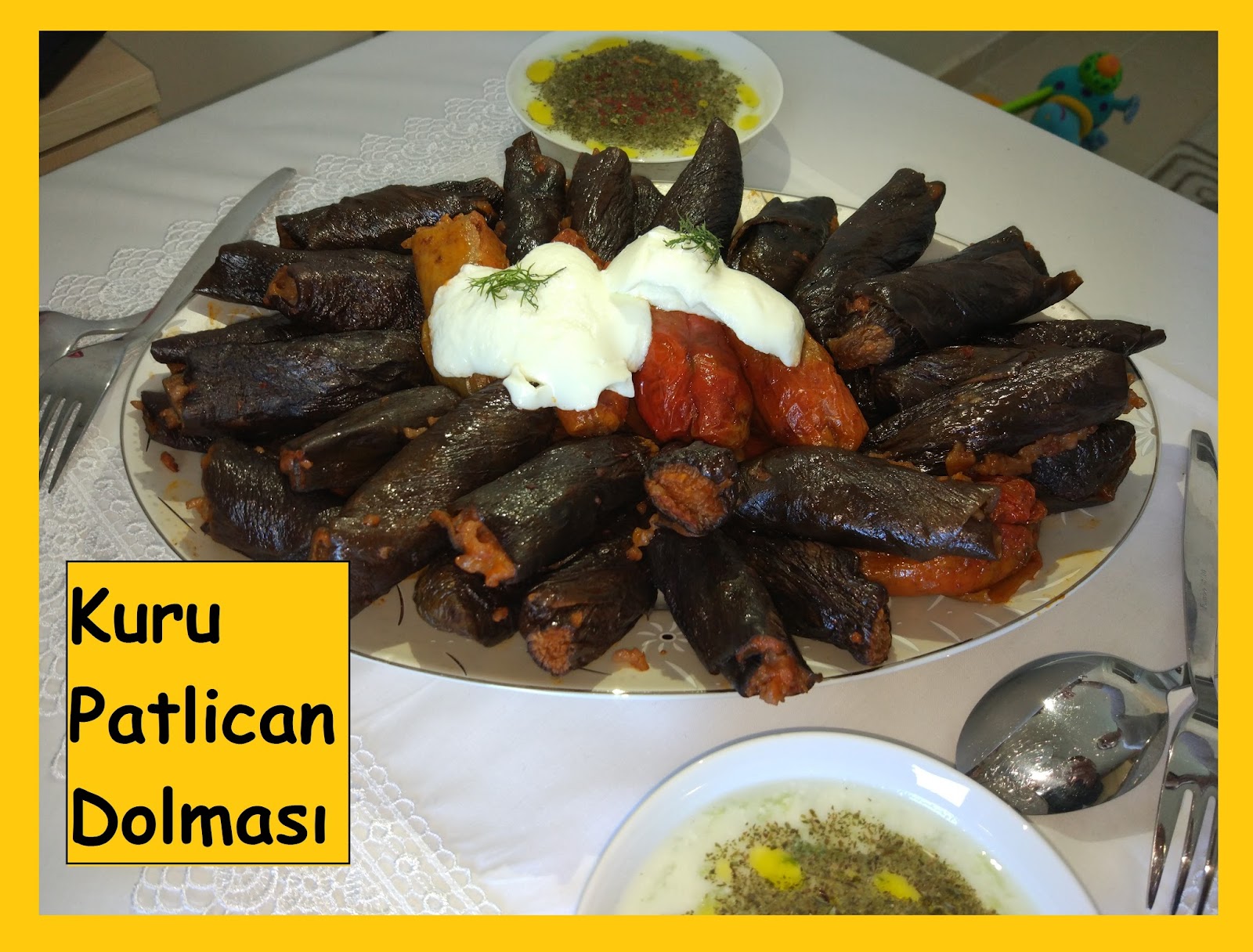 Etli Kuru Patlican Dolması Tarifi | Ervadan Tarifler