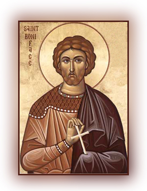 Brought to Christ's Holy Orthodox Church: Saint Boniface, Martyr