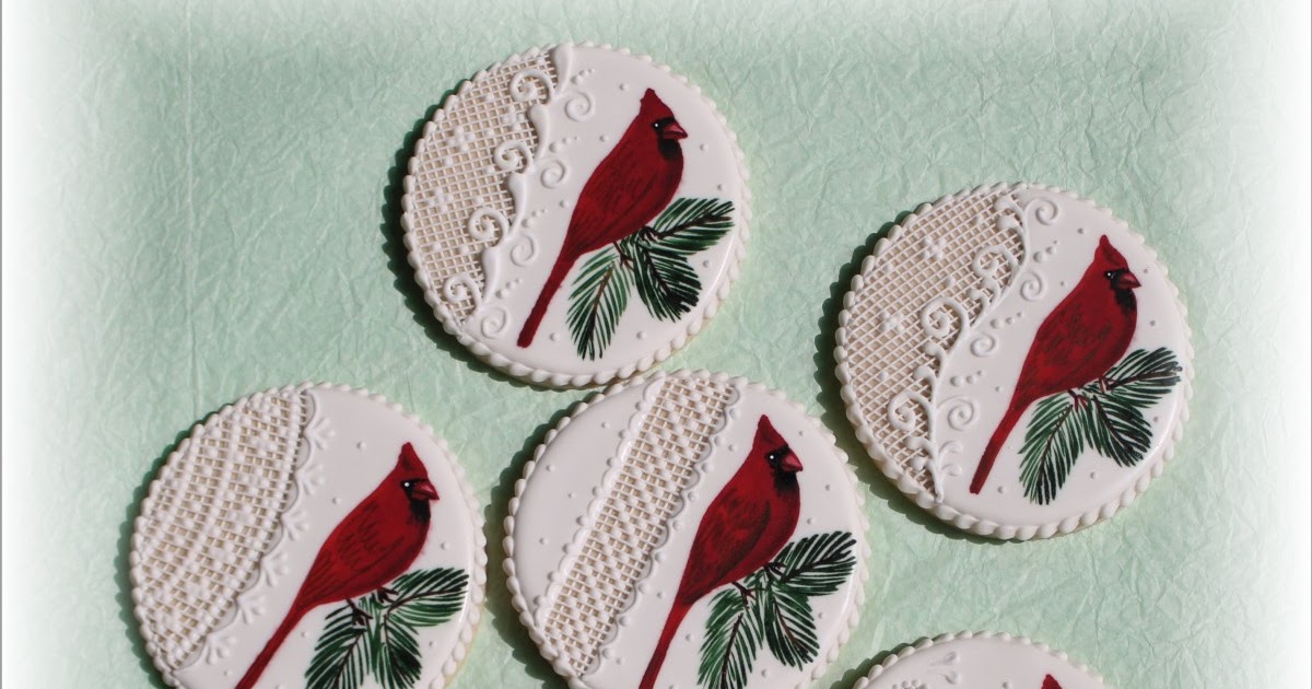 The Gingerbread Artist: Cardinal in winter - cookie featured in Food ...