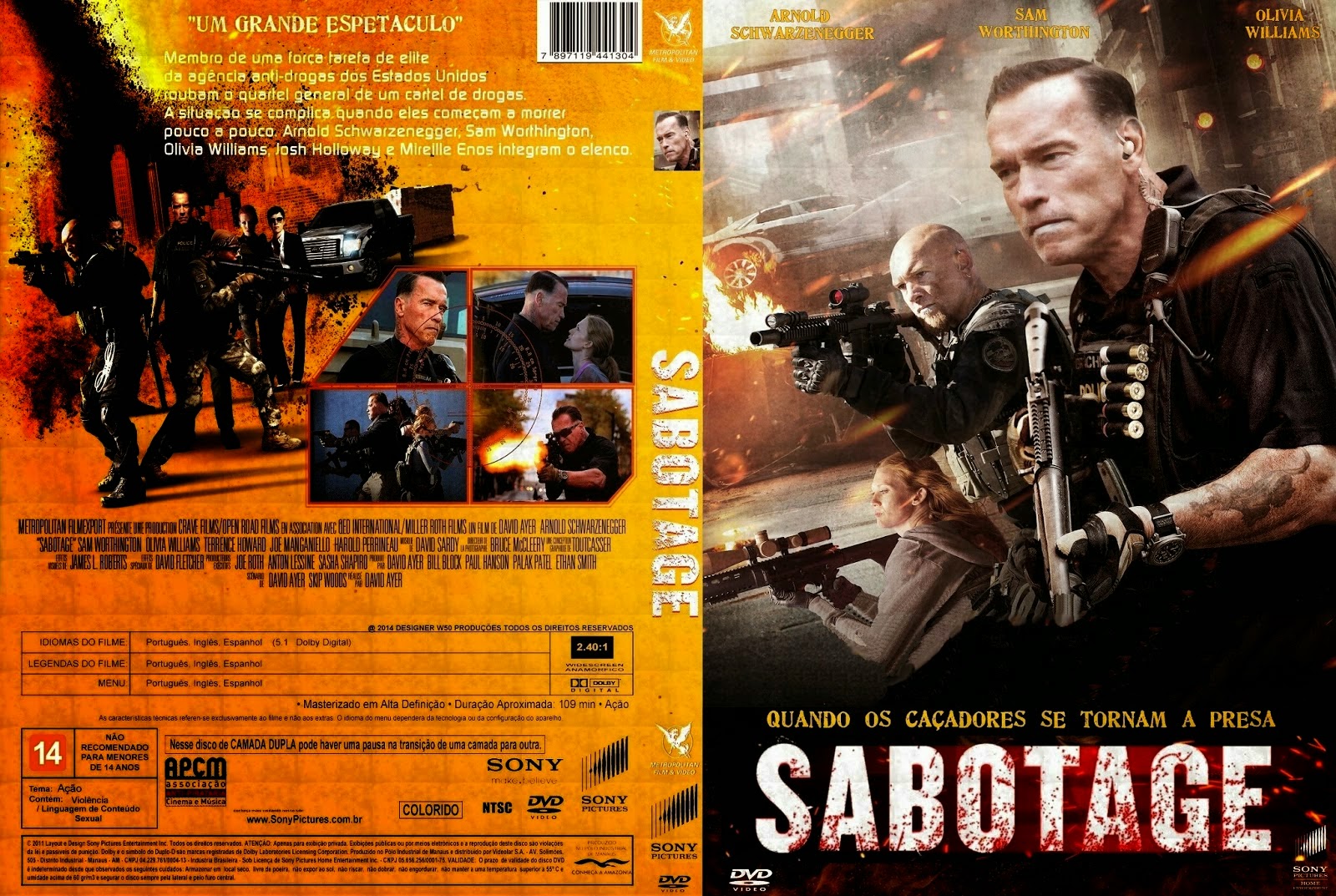 Capas Brasil Grátis 2: Sabotage - DVD Capa