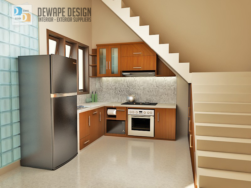 Kitchen Set Di Bawah Tangga Malang | Kitchen set Minimalis di Kota Malang