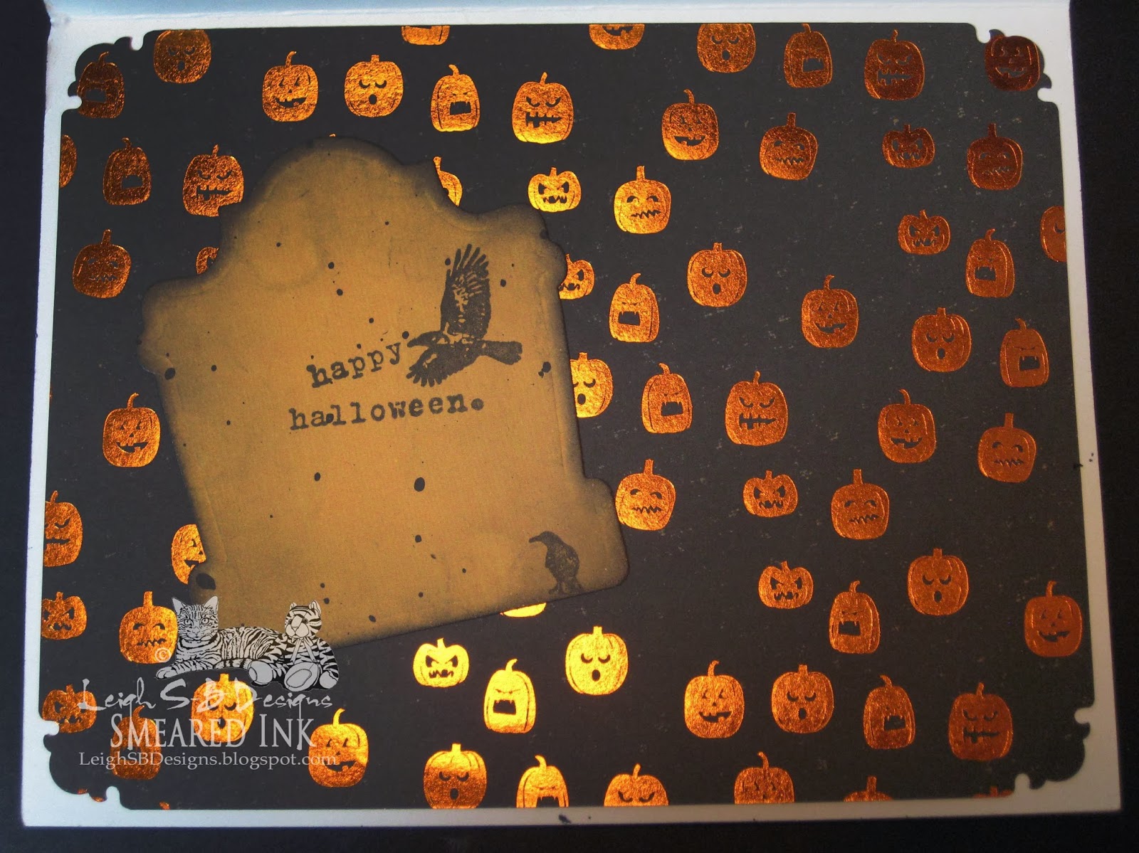 LeighSBDesigns: "Lil Pumpkin Grumpie" Kid's Halloween Card for Smudgy ...