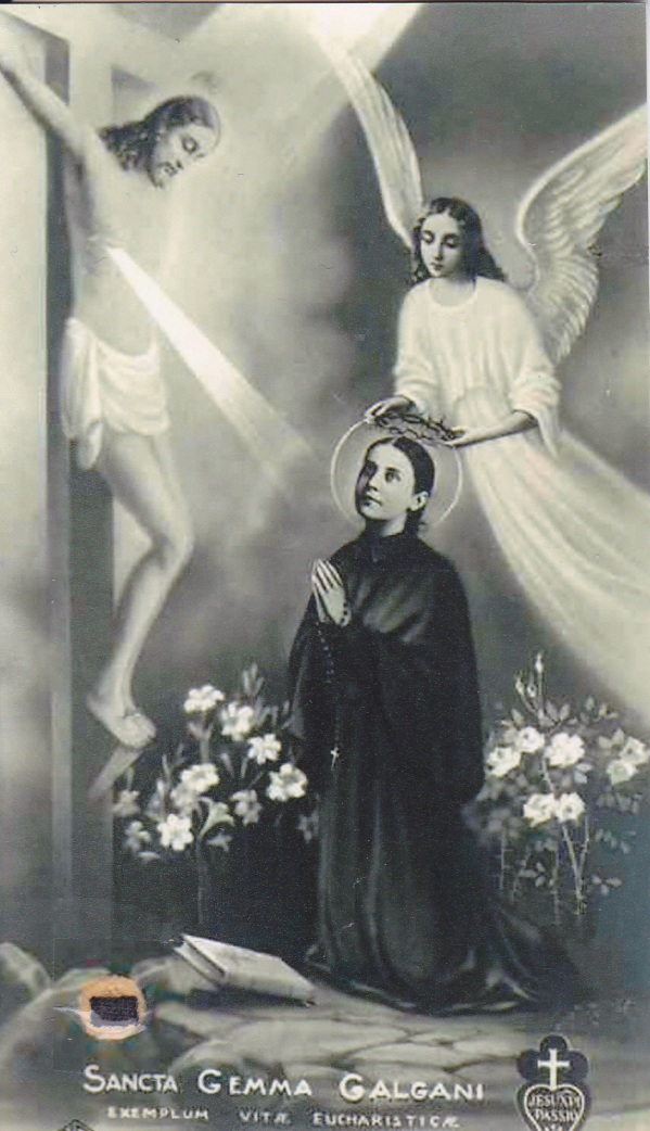 St Gemma Galgani: St Gemma relic holy card package