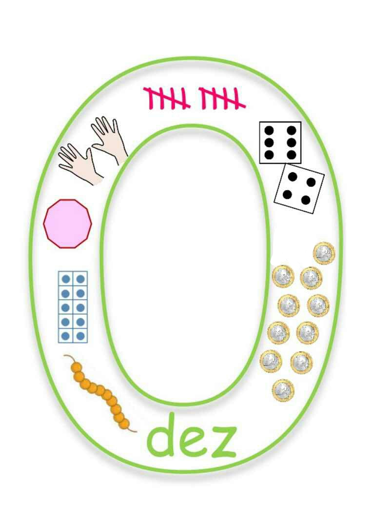 Números Cards coloridos e ilustrados para trabalhar os números e a ...