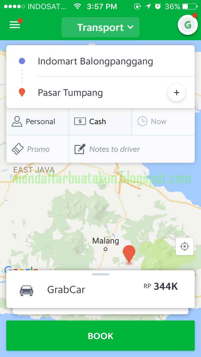 Cara Pesan Dan Cara Daftar Grabcar Untuk Calon Penumpang