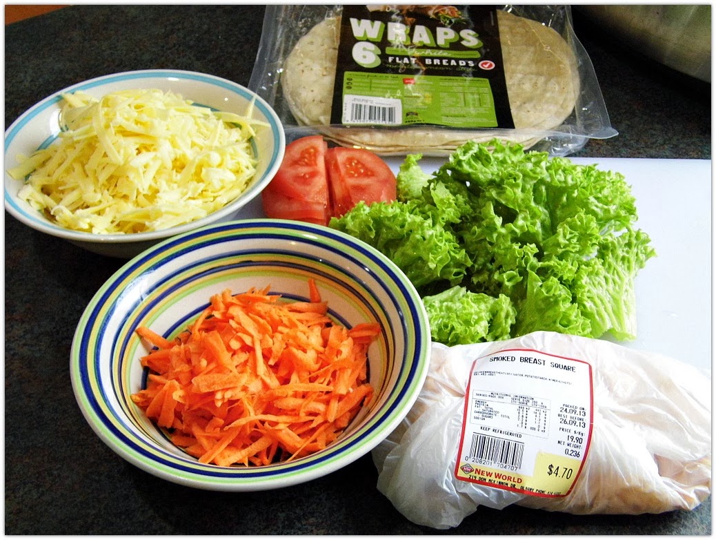 NorthShore Days.....: Summer Chicken and Salad Wraps