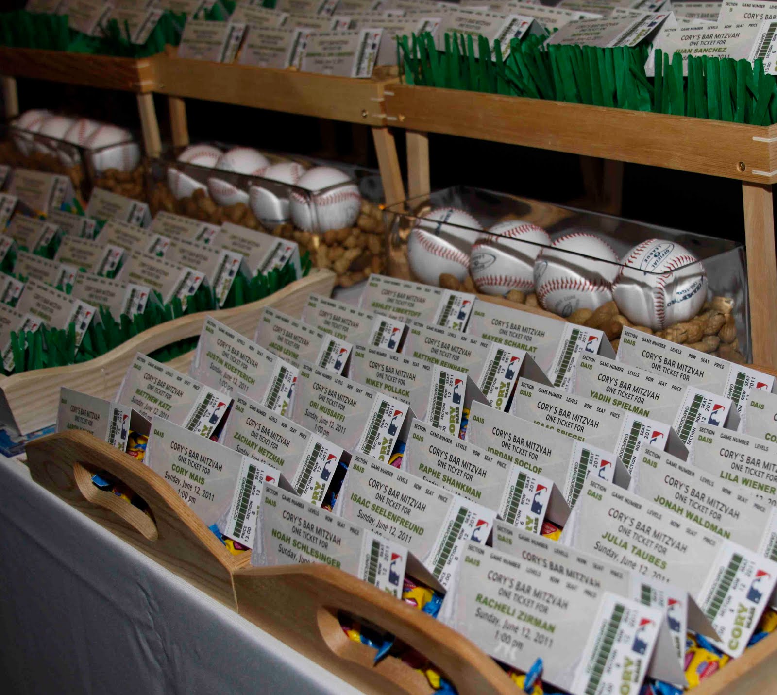 Life is Suite: Baseball Themed Bar-Mitzvah: Escort Card Table