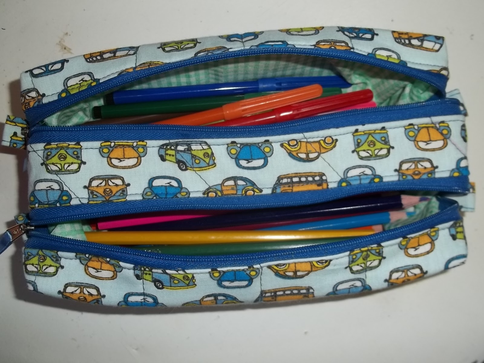 Passo a passo - Estojo escolar duplo zíper - Ateliê Essência de Lis