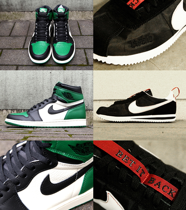 NIKE × KENDRICK LAMAR CORTEZ KENNY Ⅲ & AIR JORDAN 1 RETRO HIGH OG PINE ...
