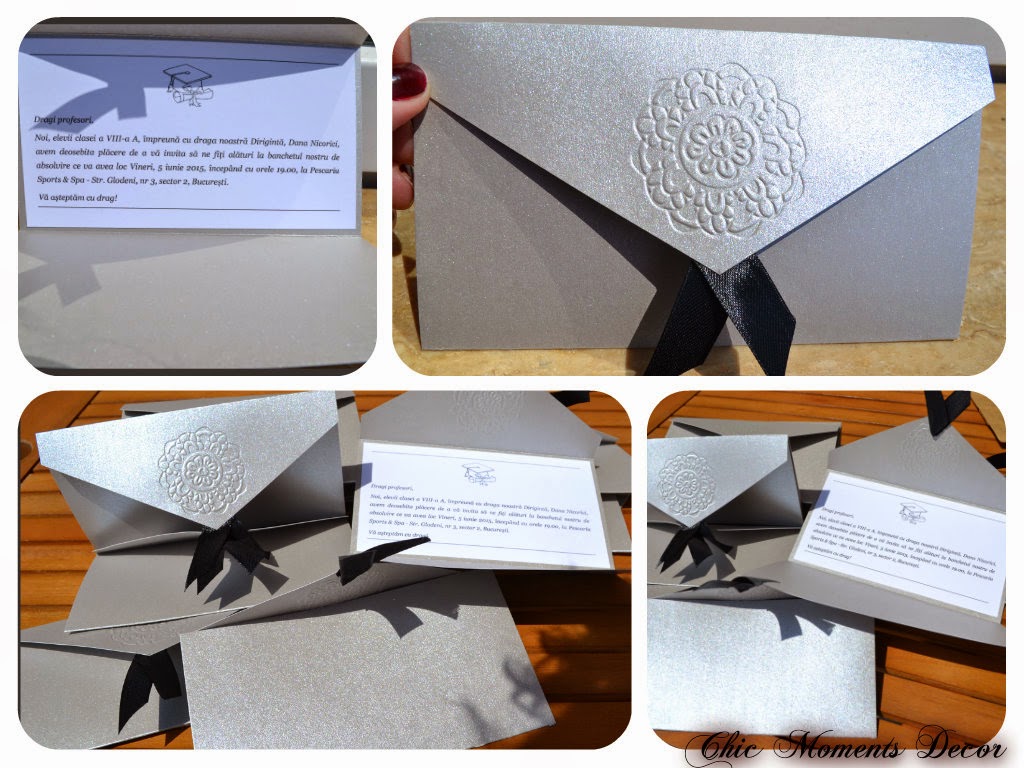 Chic Moments Decor : Invitatie banchet absolvire