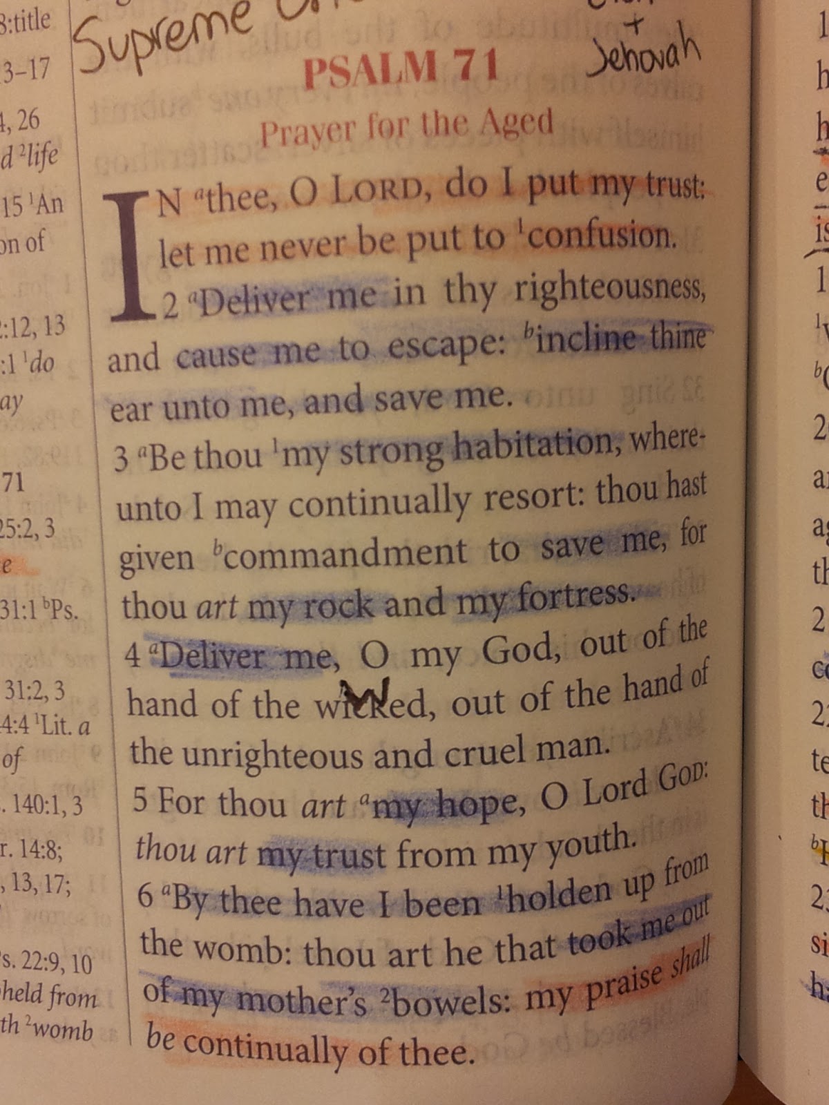 The Talbert Report: Psalm 71