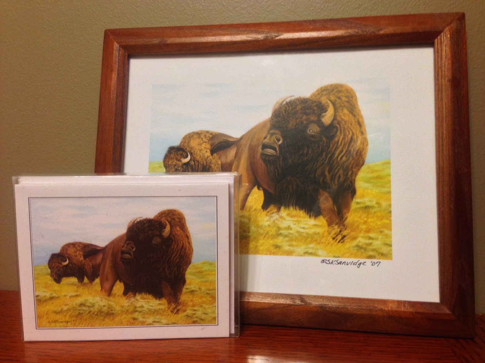 Uganda1418 Adoption Auction: Signed Buffalo Print and Note Set