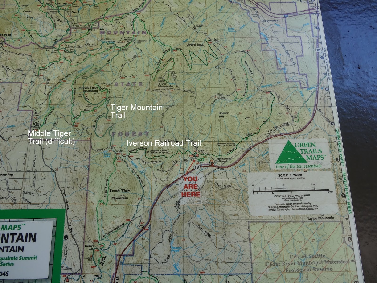 Footloose on the trail: Tiger Mountain - Iverson Railroad Trail to ...