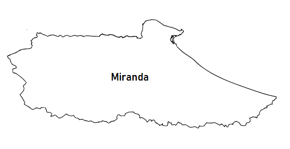 Blog de Biologia: Mapa del Estado Miranda (Venezuela) para colorear