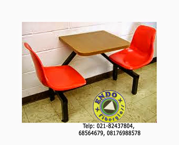 Jual meja kursi fiber untuk food court | Meja Kursi Fiberglass