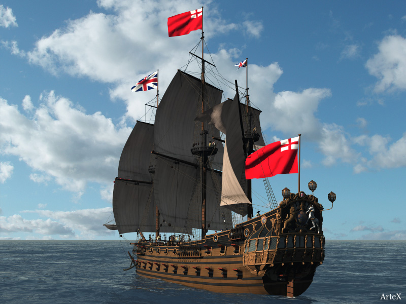 Recreating the ships of the 17th century: British 3rd rate ship of the ...