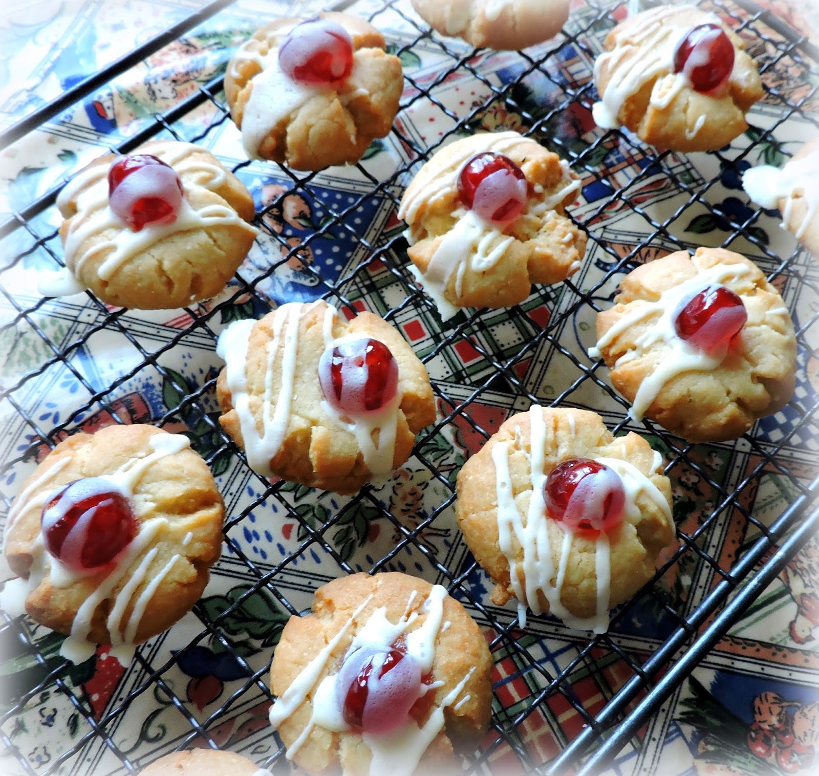 Cherry Almond Cookies | The English Kitchen