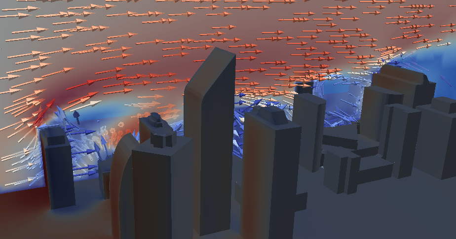 OpenFOAM tutorial: Wind around buildings (domain, mesh, solver, solution)