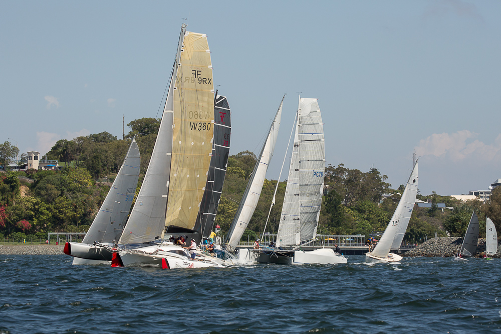 Sailing at the Port Curtis Sailing Club, Gladstone, Queensland ...