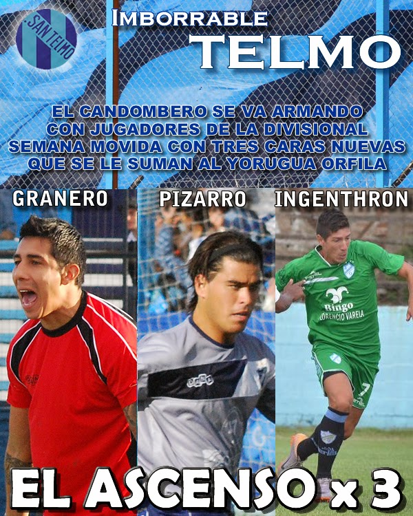 FOTO DE TAPA: Granero, Pizarro, Ingenthron, las caras nuevas ...