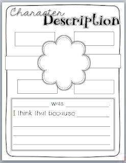 Apples, Crayons, and Caffeine: Character Adjectives FREEBIE