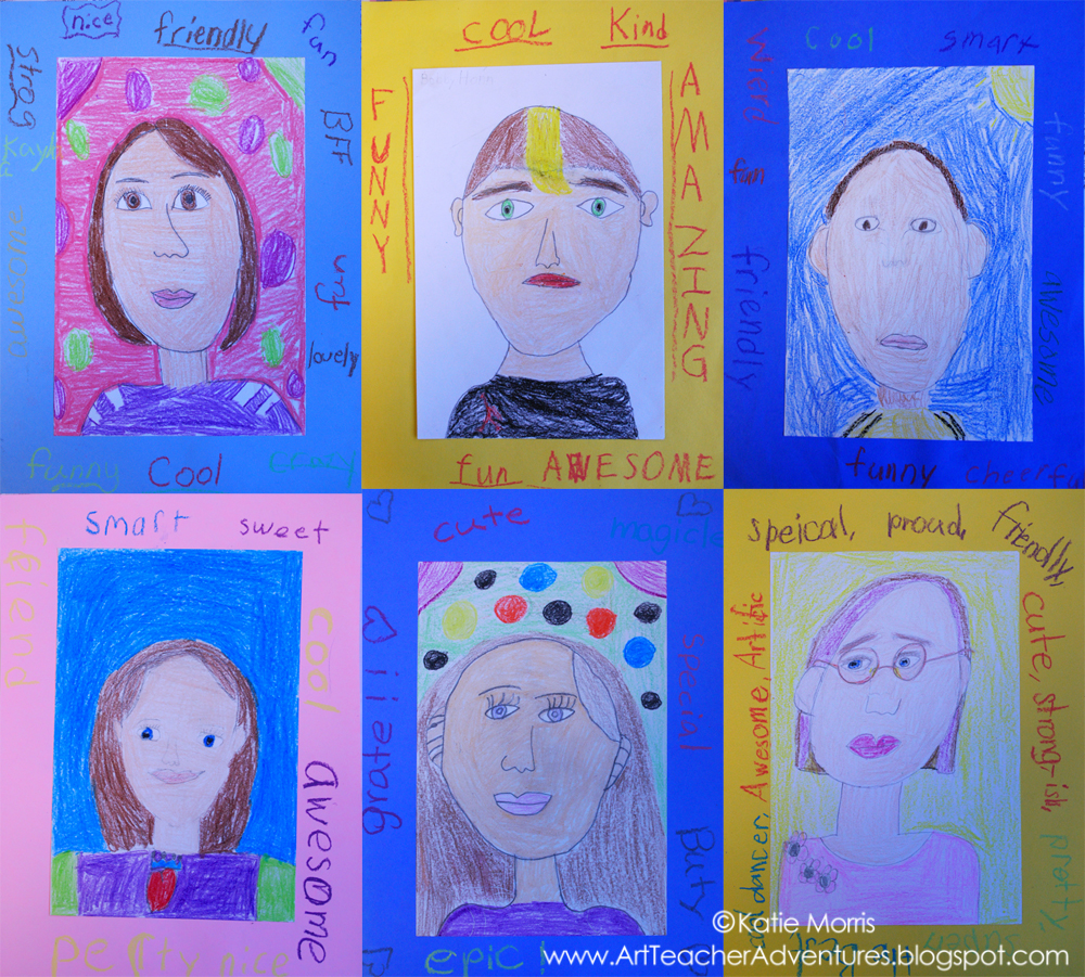 Adventures of an Art Teacher: Positive Self Portraits