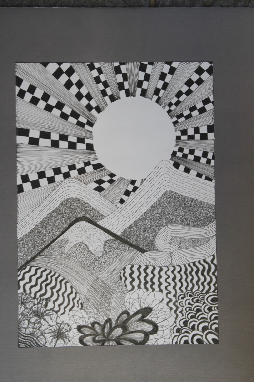 EXODUS: 2D composition 5th project POINTILISS