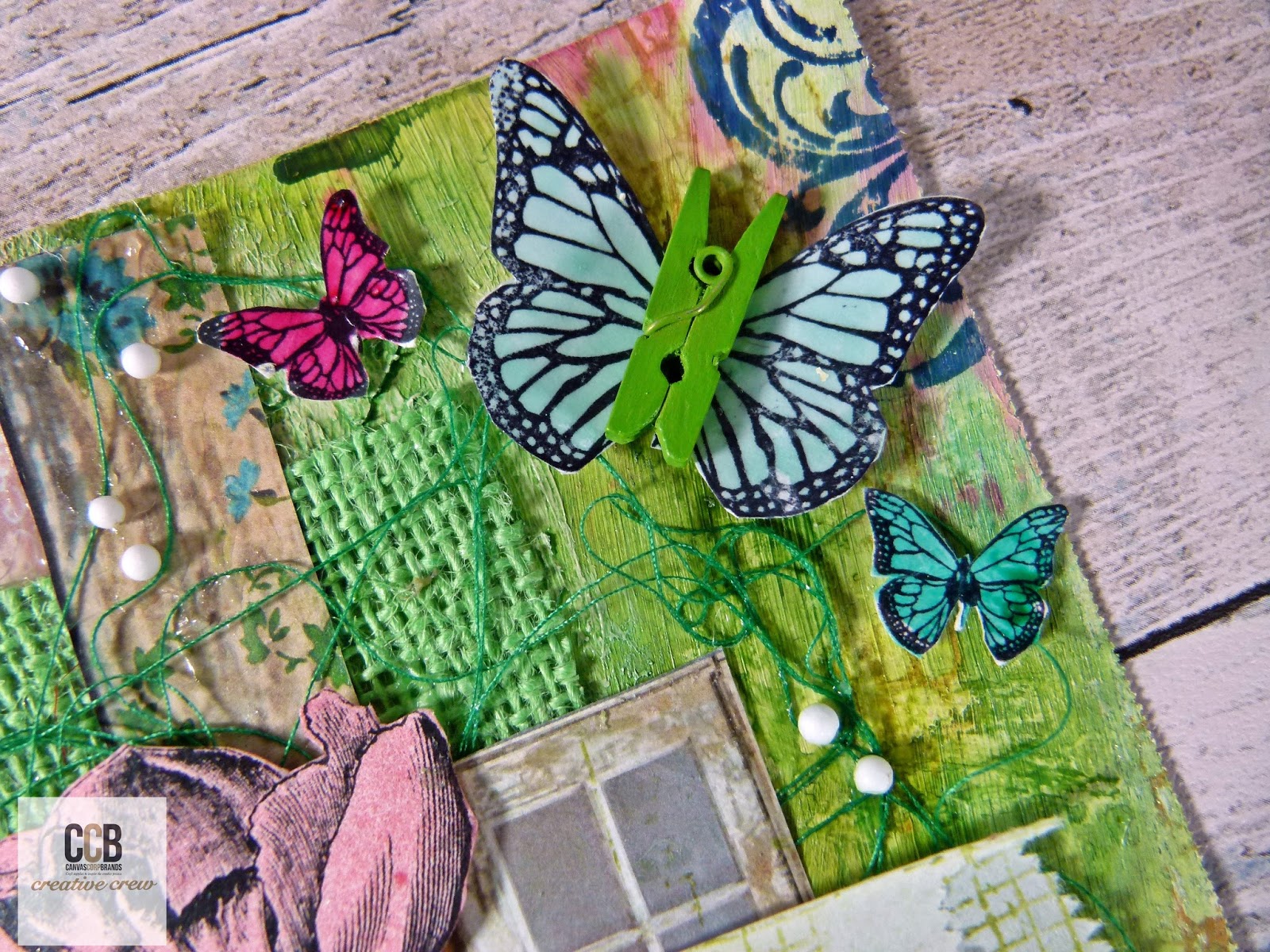 Spring Flowers Mixed Media Art Journal | Life in a Snapshot
