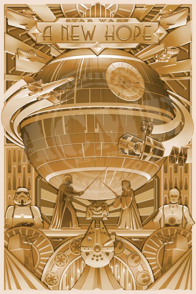 Amazing Vintage Star Wars Travel Posters by Steve Thomas ~ Vintage Everyday