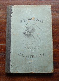 Couching thread Hidden zipper: Old sewing books