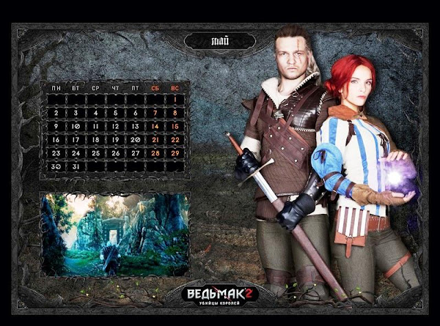 Calendario "hot" de The Witcher en ruso ~ Nación de Superhéroes