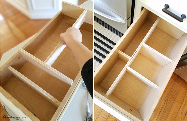 Five Easy Steps to Organize Drawers Using Dividers - Remodelando la Casa