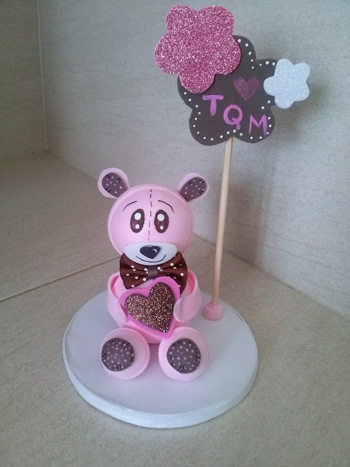 Fran V crafts and more: Varios modelos de Tiernos ositos de foami para ...