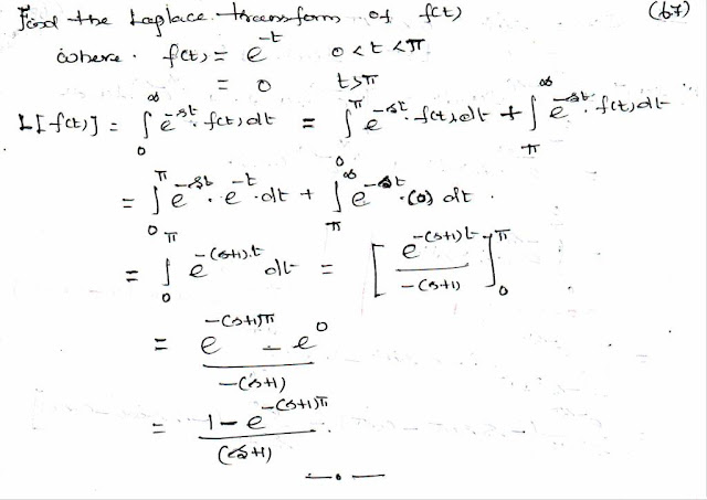 Tpgit Mathematics Laplace Transform Of Integrals Evaluation Of