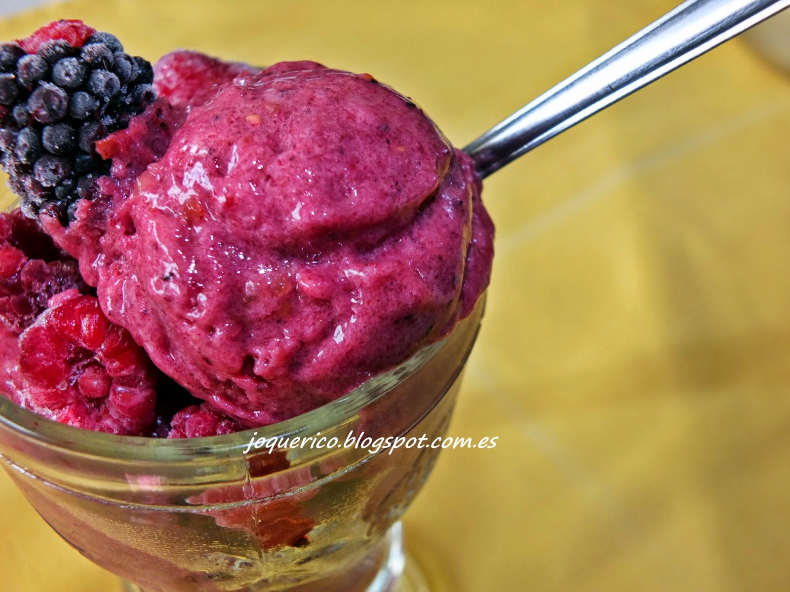 Jo que rico: Helado de frutos rojos crudivegano # 30