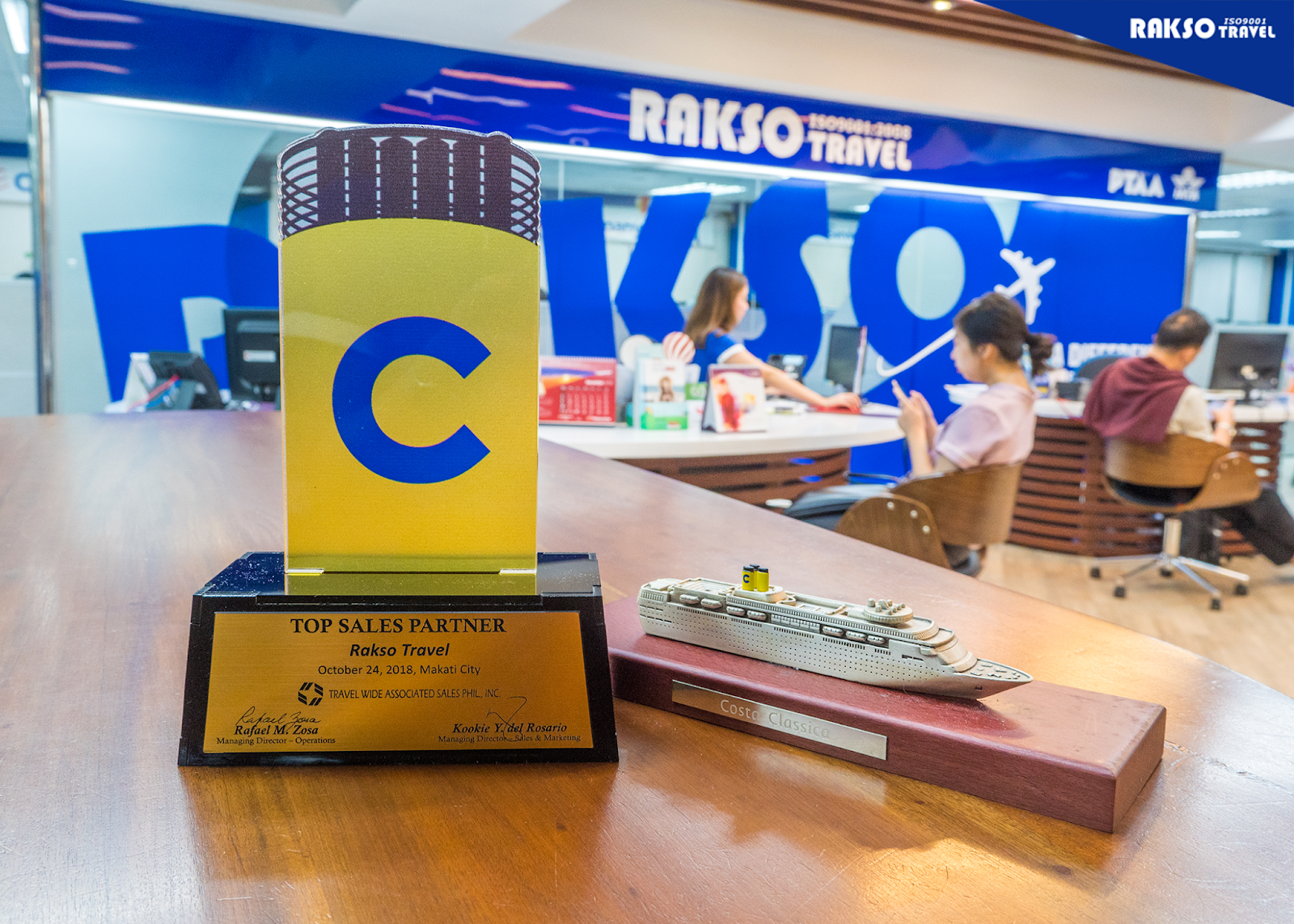 RAKSO TRAVEL received various awards from airlines and hotel partners