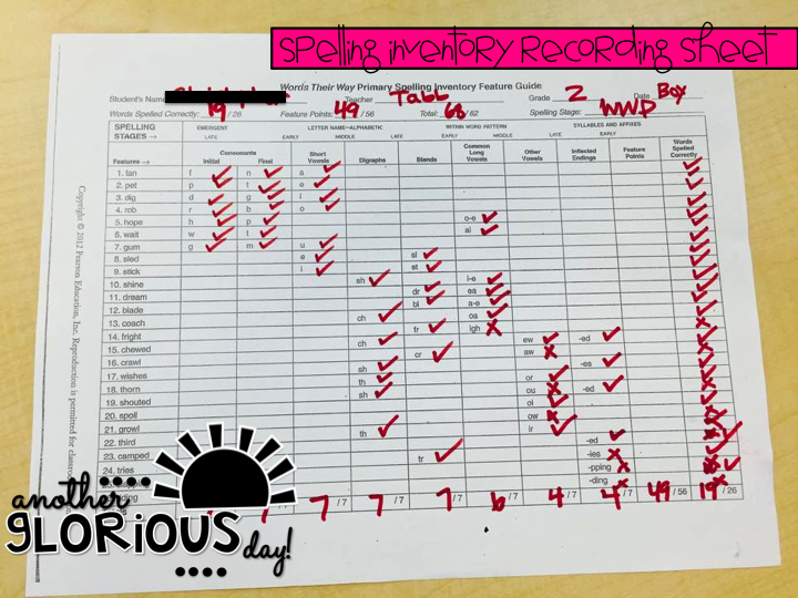 Another Glorious Day : Word Study...WORKSHOP!