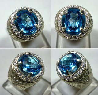 Jual Batu Topas Biru Asli 087