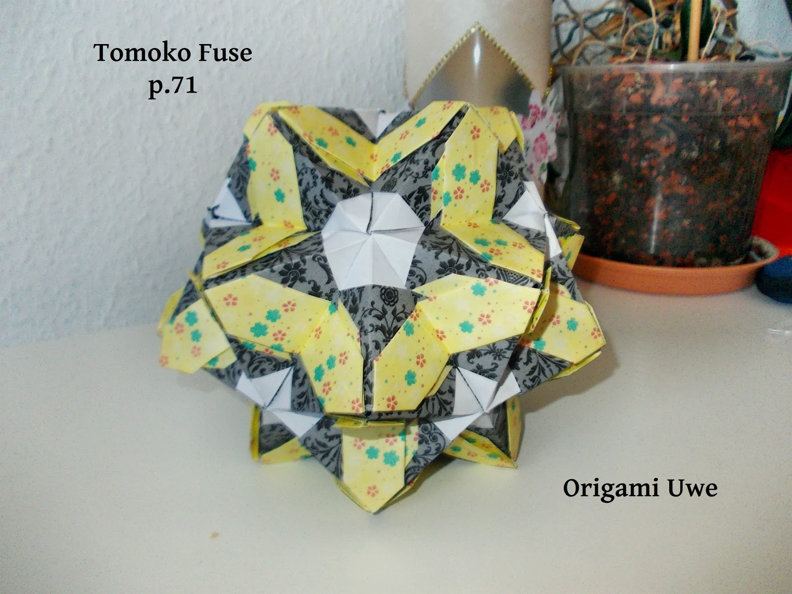 Origami, Fleurogami und Sterne : Sonobe, p71 Tomoko Fuse by UR Fleurogami